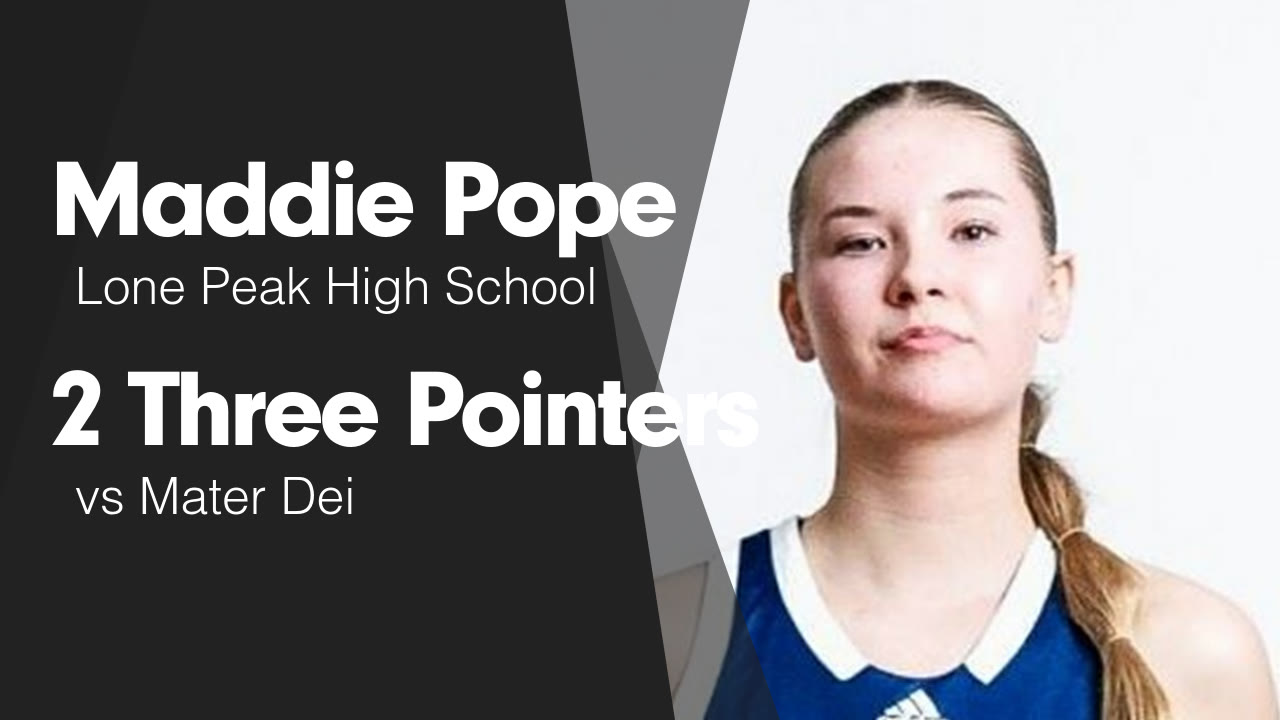 2 Three Pointers vs Mater Dei - Maddie Pope highlights - Hudl