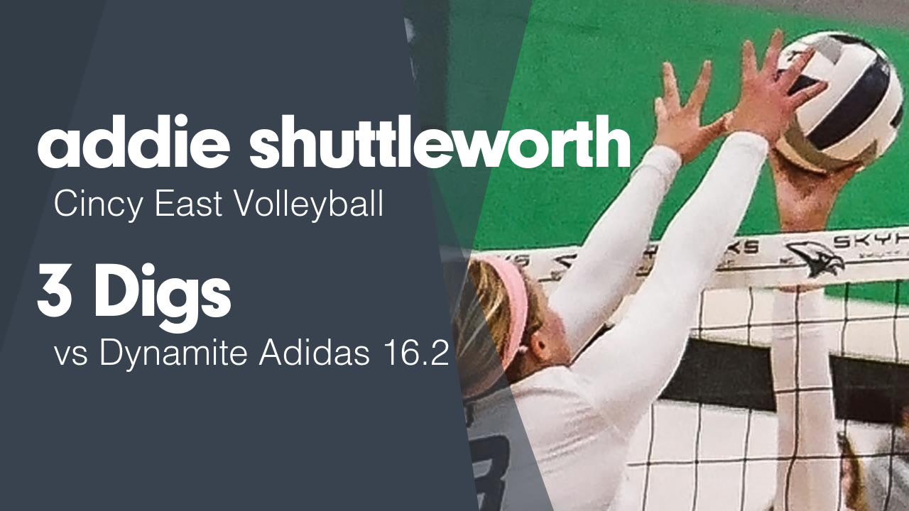 3 Digs vs Dynamite Adidas 16.2 - addie shuttleworth highlights - Hudl