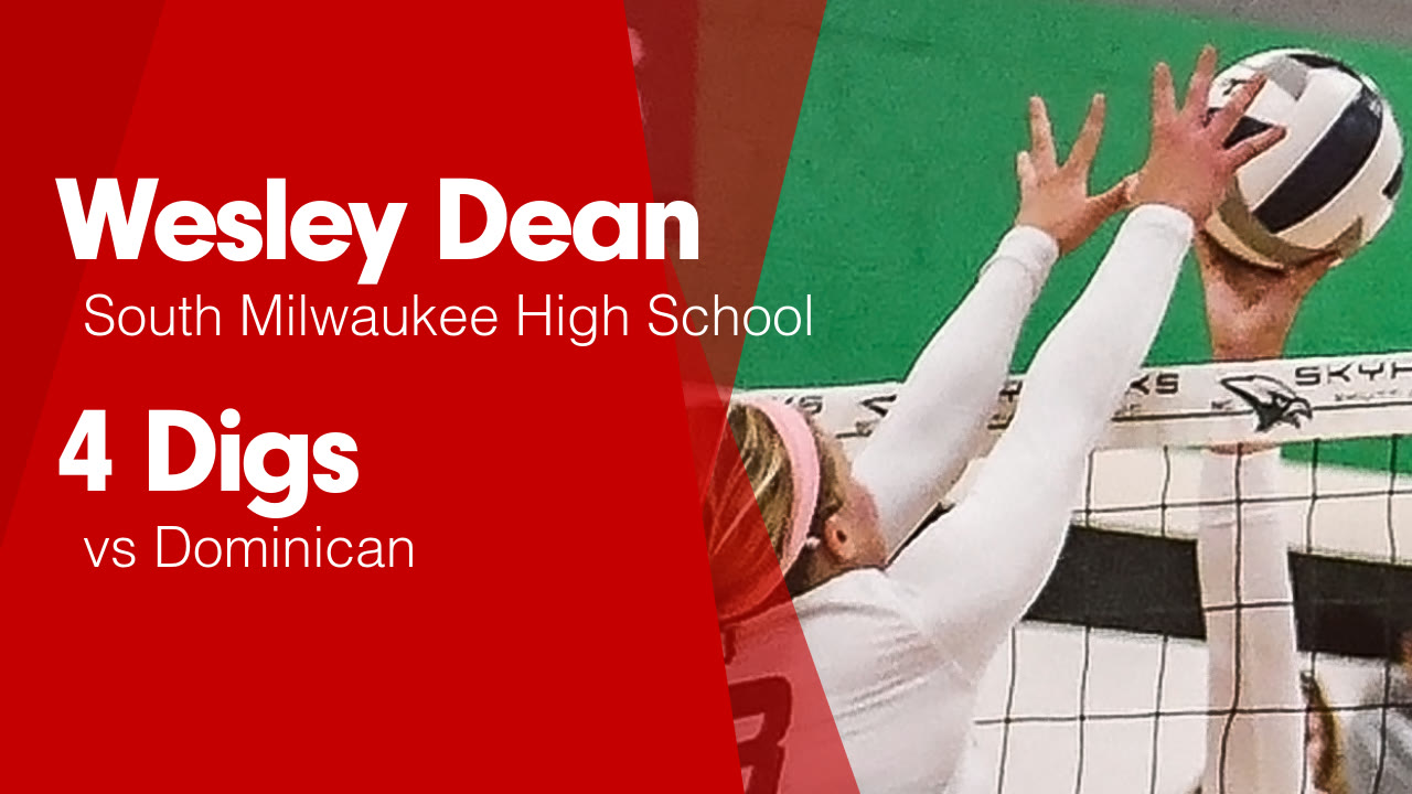 4 Digs vs Dominican - Wesley Dean highlights - Hudl