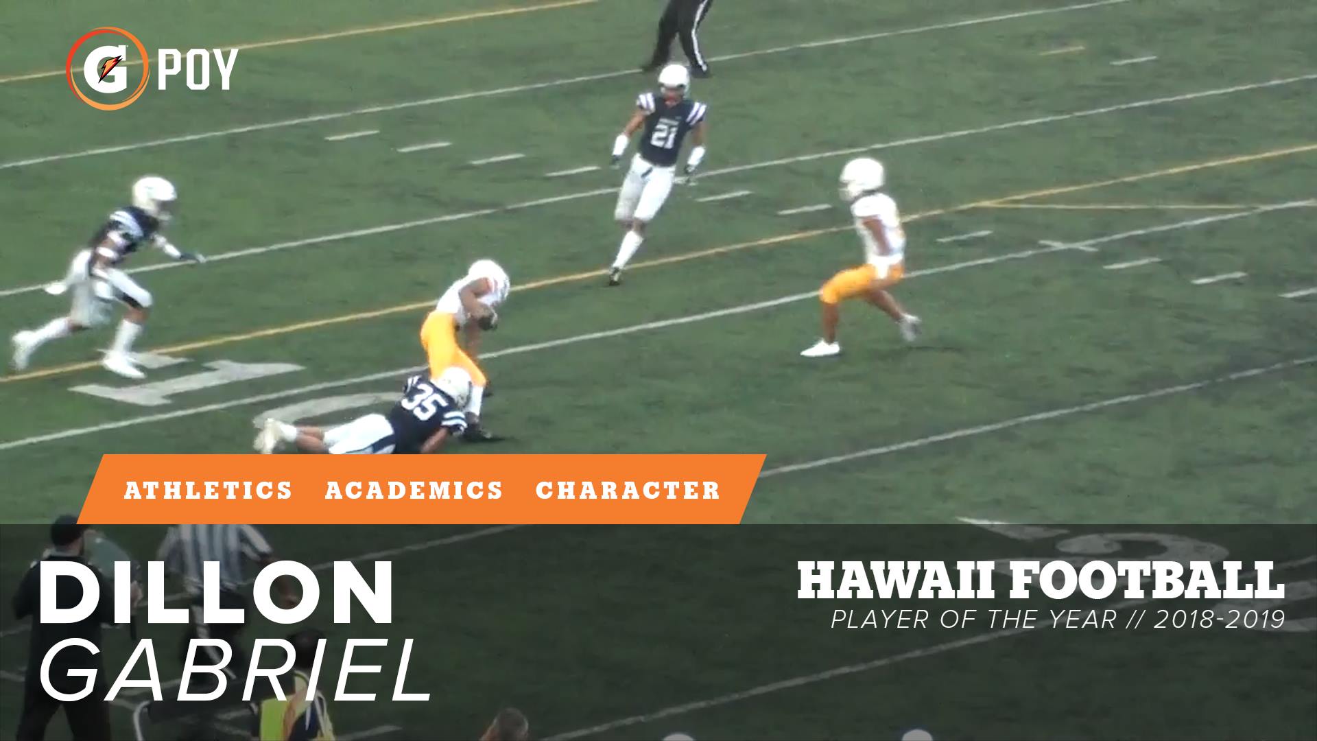 Dillon Gabriel - Hawaii - Gatorade State Football Athlete of the Year ...
